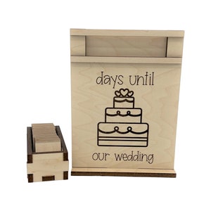 Days Until Our Wedding Wood Countdown From Made by R and R - Etsy