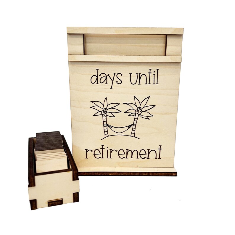 Days Until Retirement Wood Countdown - Etsy