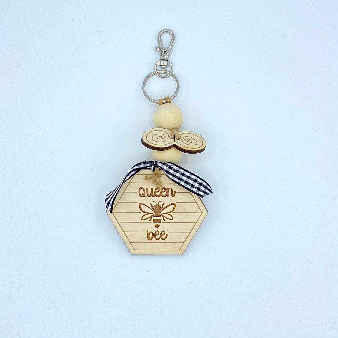 Bumble Bee Keychain With Clip - Etsy