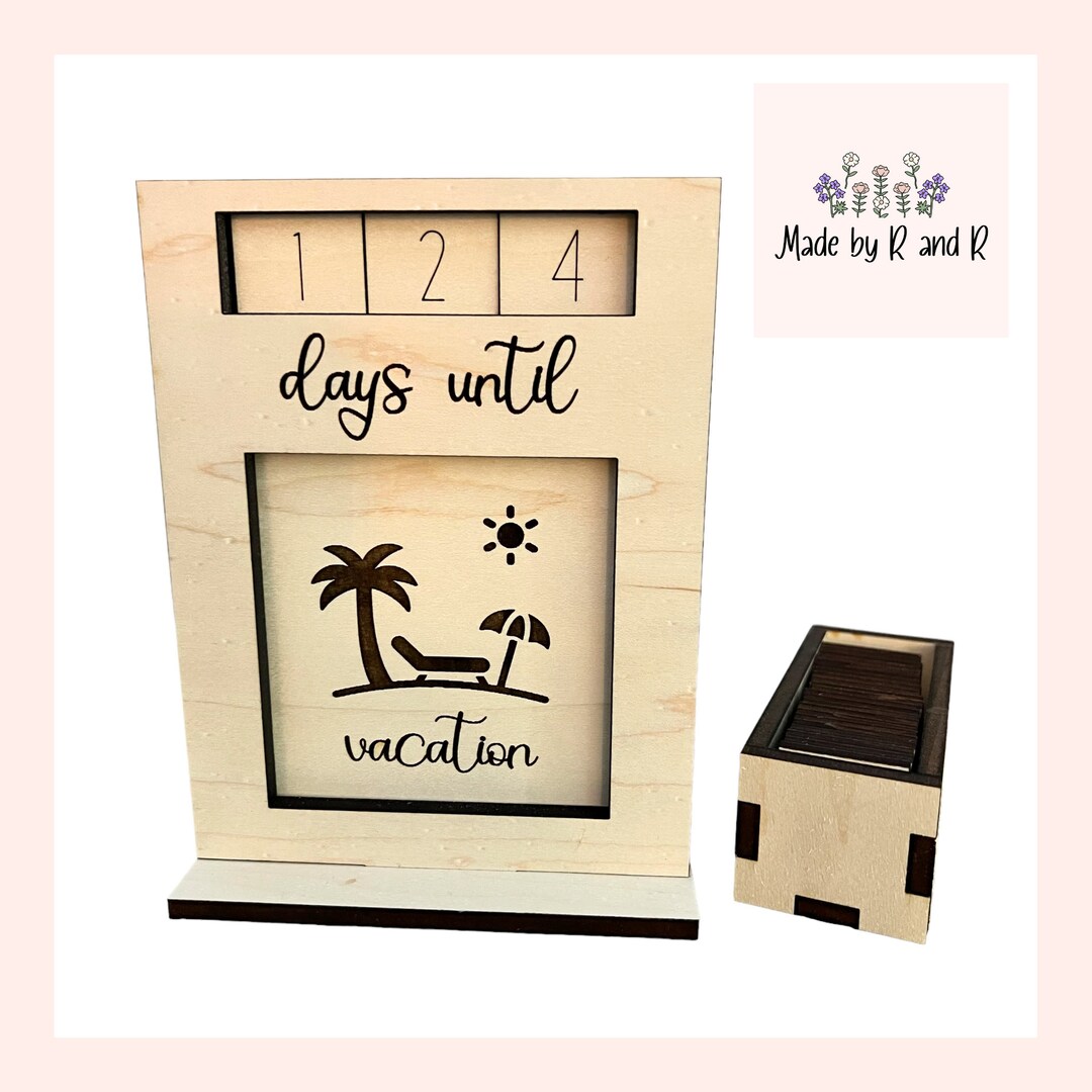 Interchangeable Wood Countdown From Made by R and R - Etsy