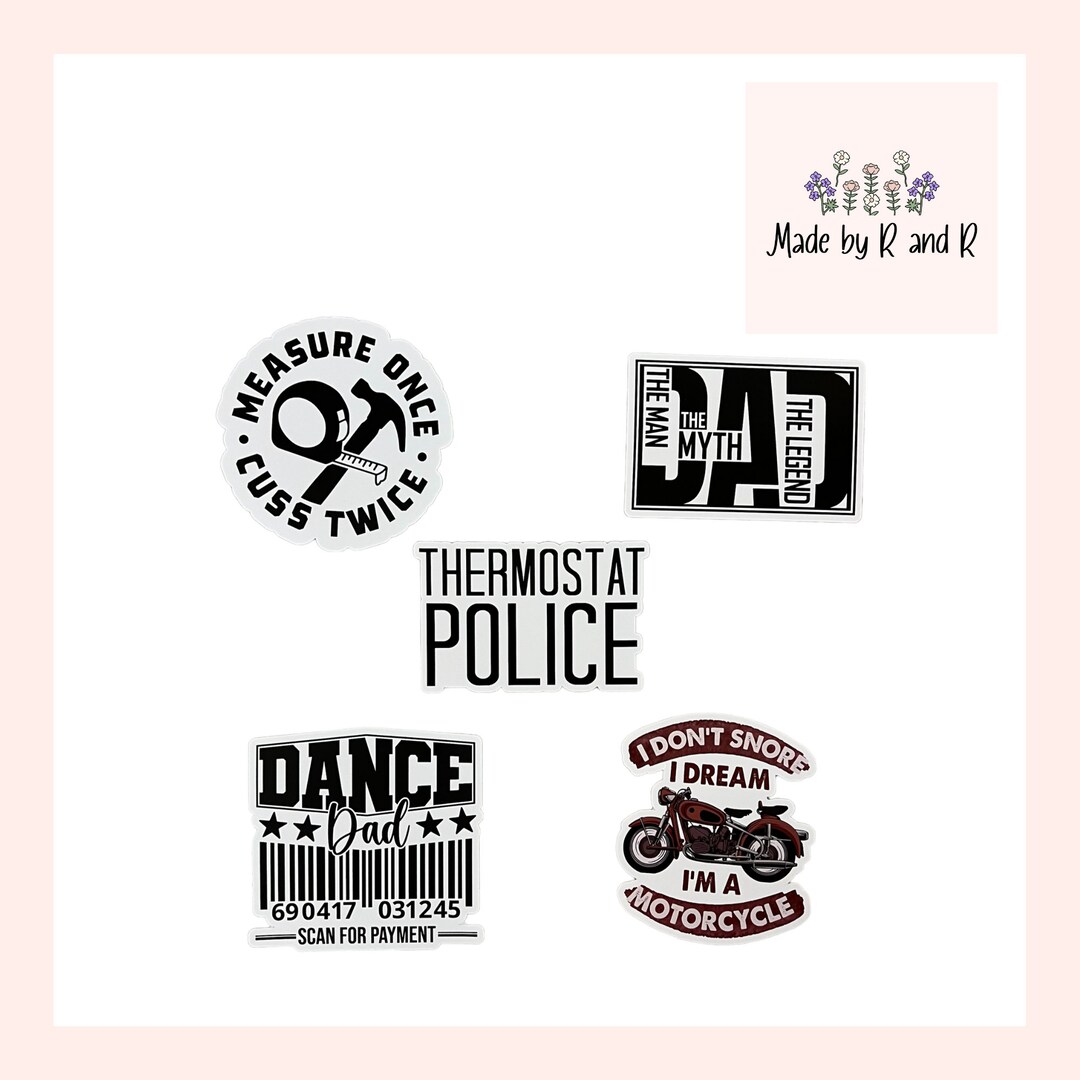 Funny Dad Stickers (choose One) From Made by R and R - Etsy