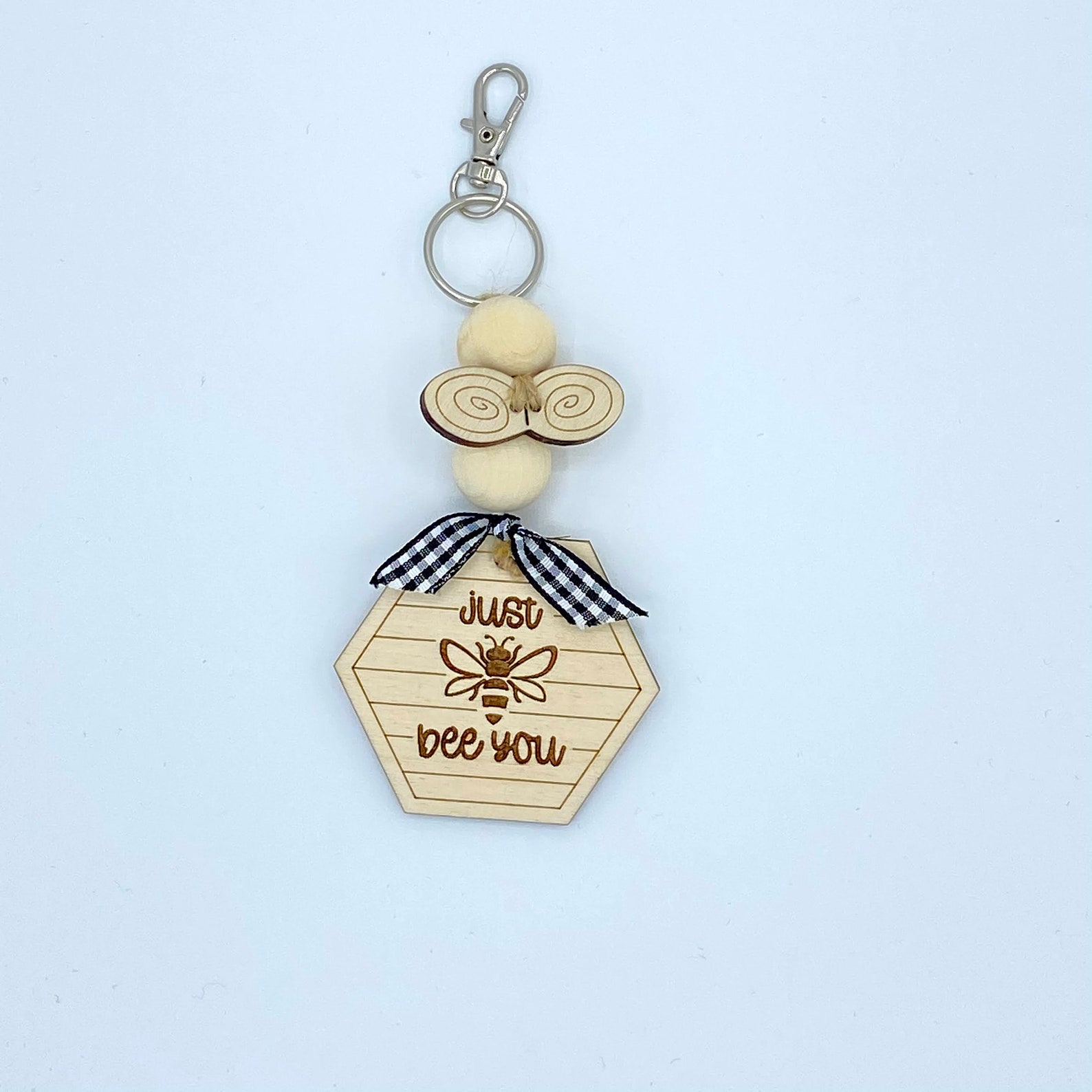 Bumble Bee Keychain With Clip - Etsy