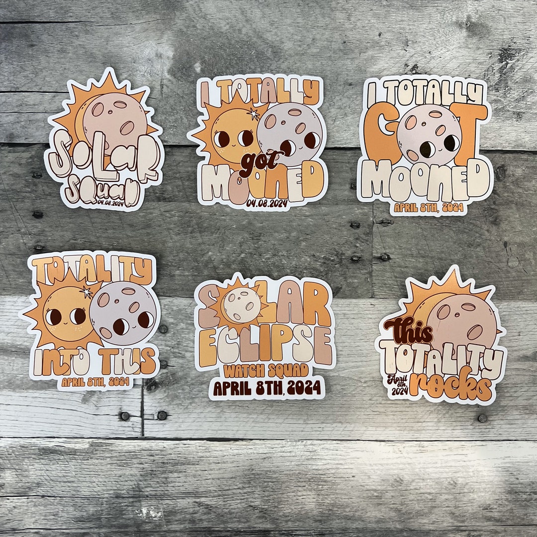 Solar Eclipse Stickers choose One From Made by R and R - Etsy