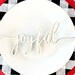 Christmas Place Setting Wood Words (set of 4) From Made by R and R - Etsy