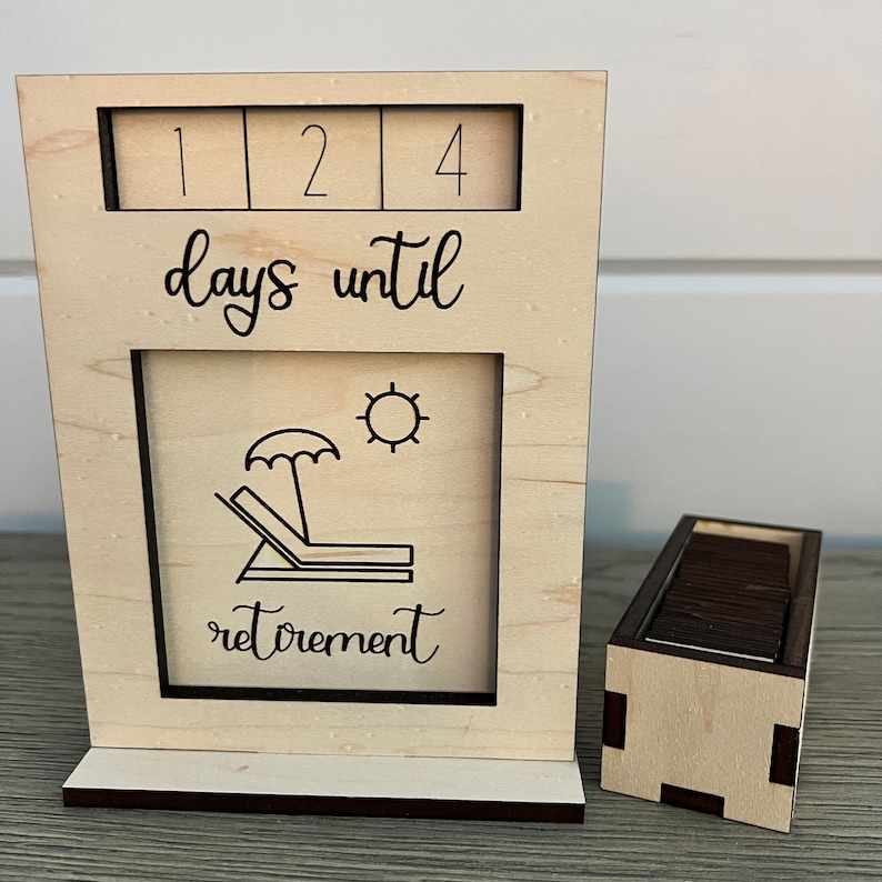 Interchangeable Wood Countdown From Made by R and R - Etsy