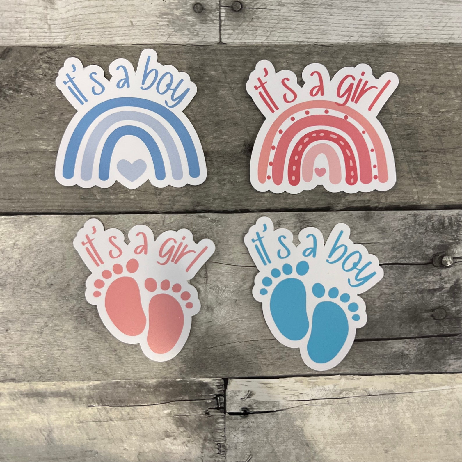 It's A Boy, It's A Girl Stickers (choose One) From Made by R and R - Etsy