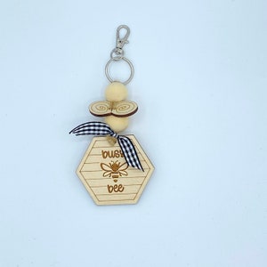 Bumble Bee Keychain With Clip - Etsy