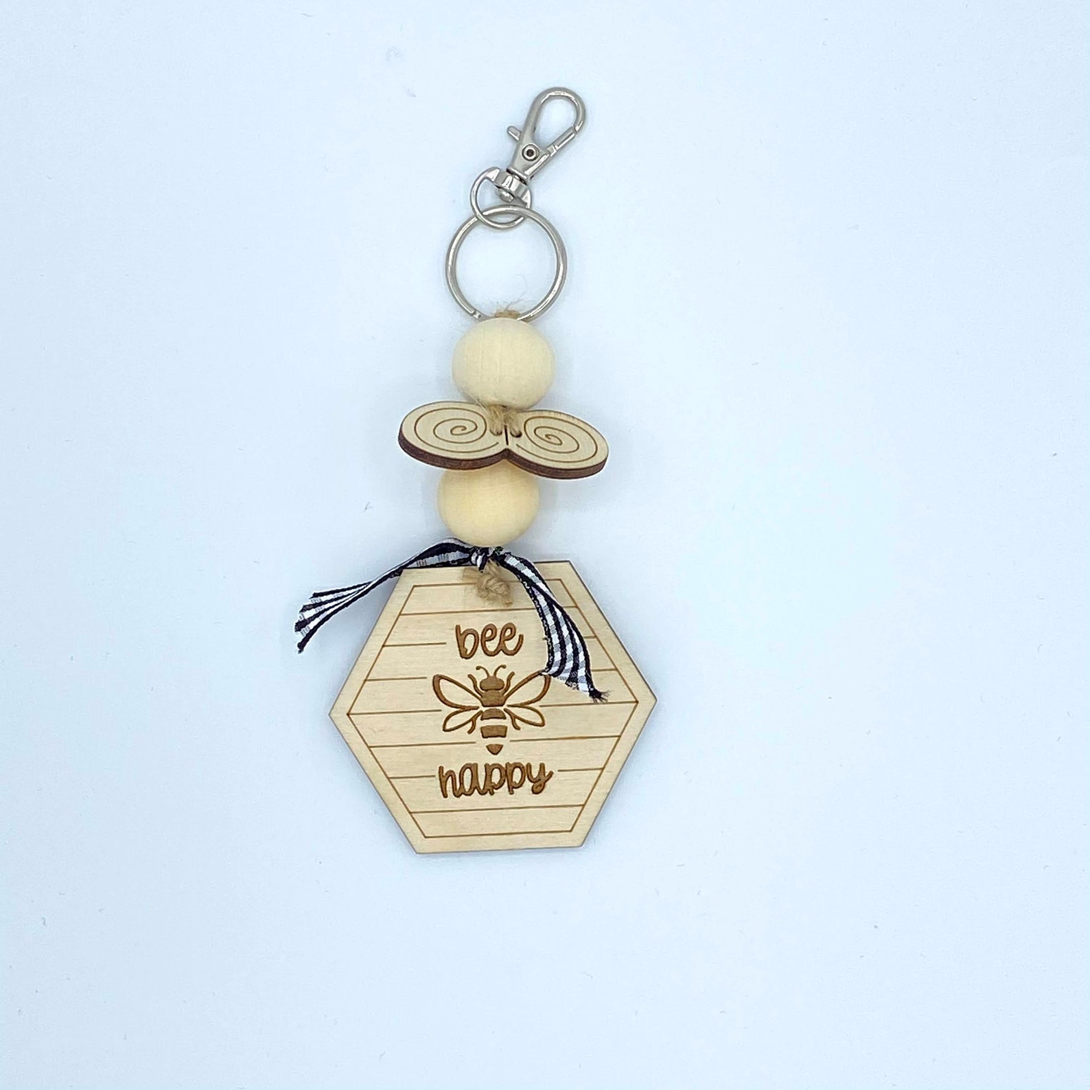 Bumble Bee Keychain With Clip - Etsy