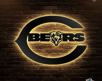 Metal Chicago Bears - Etsy