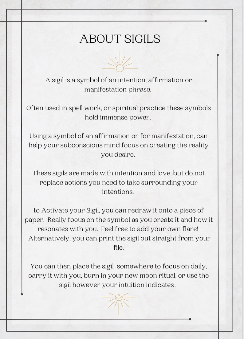 18 Downloadable Sigil Designs for Self Love, Protection and Money ...