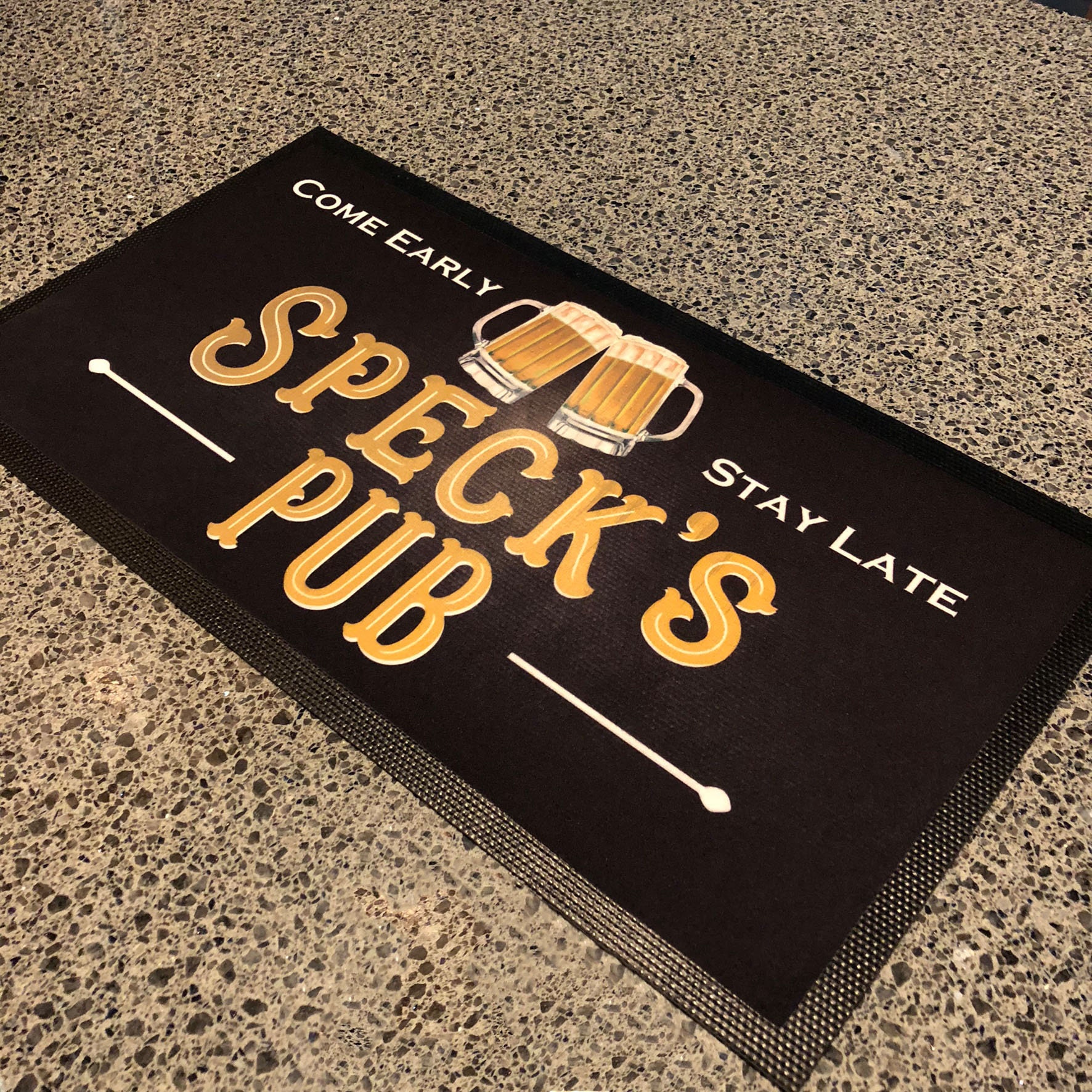 Personalized Bar Mat Placemat Pub Mat Bar Runner Bar | Etsy