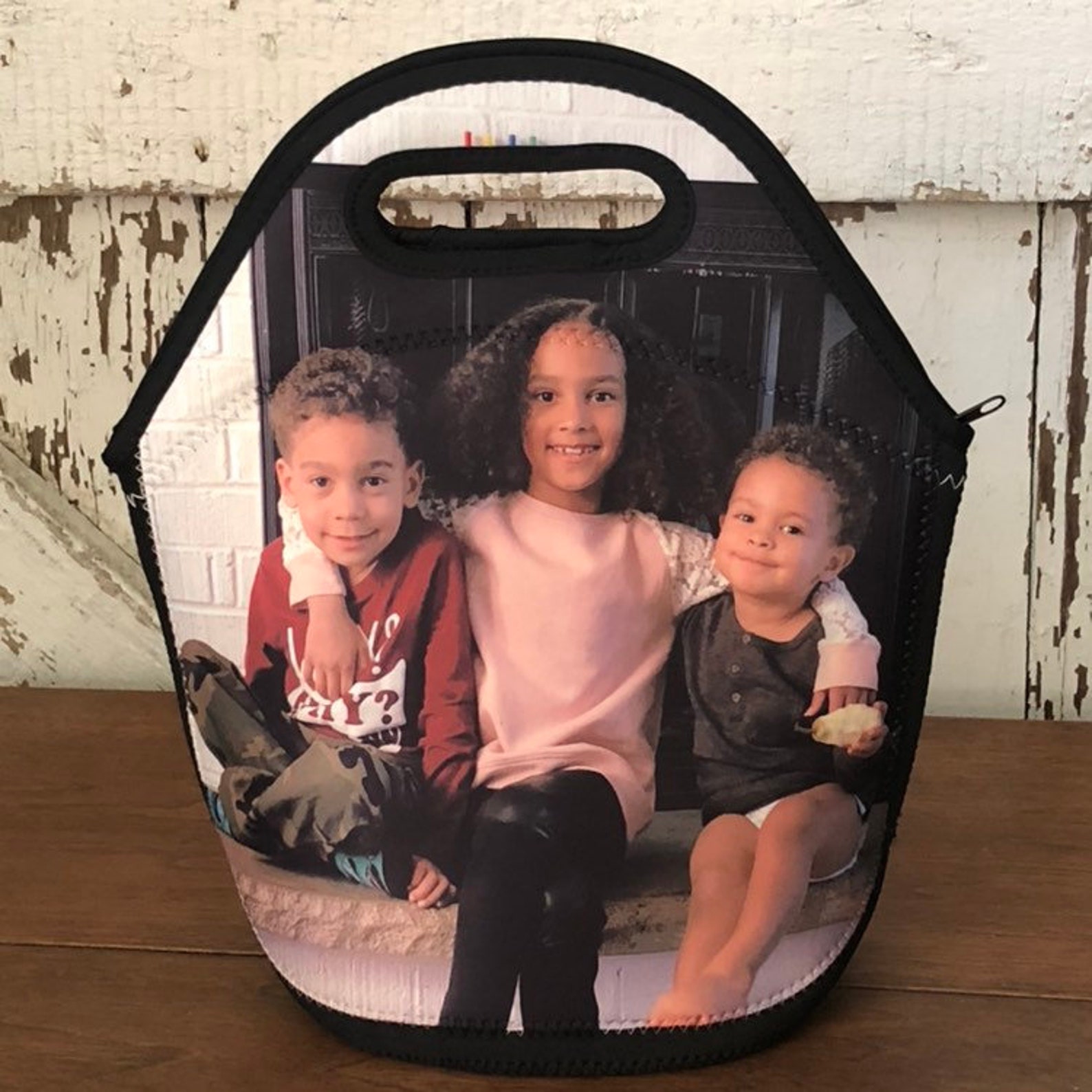 Personalized Photo Lunch Tote – Custom Memory Bag - Etsy