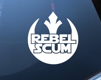 Rebel Scum Decal / Rebel Alliance Star Wars Sticker / Star Wars Fan Art ...