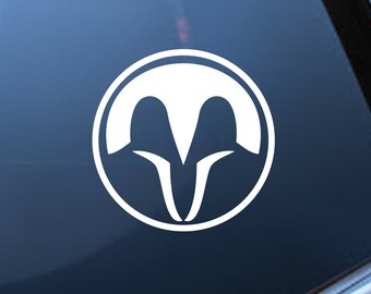 Star Wars Bo Katan Helmet Logo Vinyl Decal / Sticker - Etsy