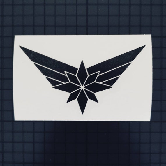 Captain Marvel Logo Outline