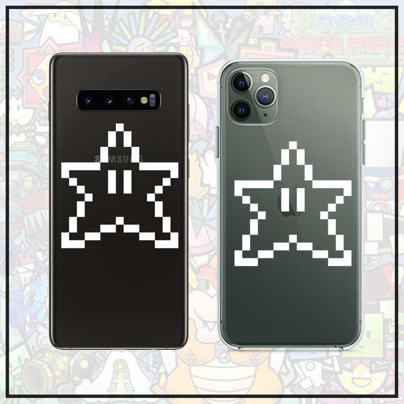 Nintendo Decal Super Mario Brothers 8 Bit Power up Star - Etsy