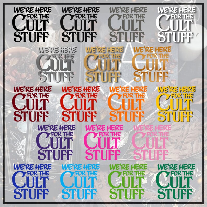 We're Here for the Cult Stuff - Buzzfeed Unsolved Decal - 18 Colors ...