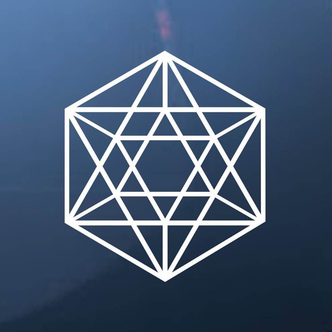 Merkaba Sacred Geometry Grid Decal | Sticker - Etsy
