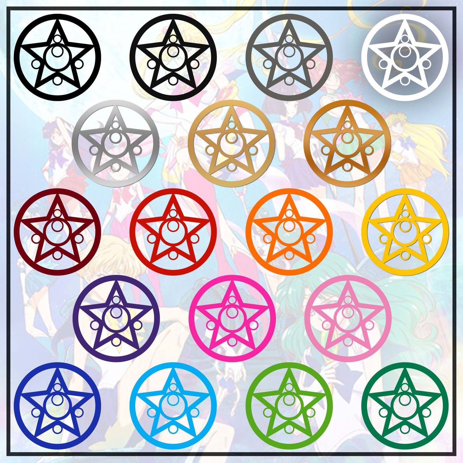 Sailor Moon Cosmic Heart Decal | Sticker - Etsy