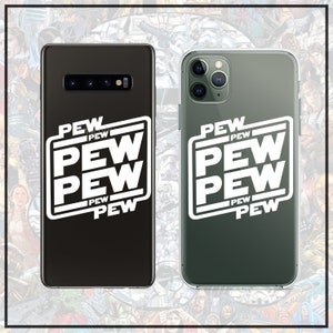 Star Wars 'pew Pew Pew' Vinyl Decal | Laptop, Car, Tumbler Sticker - Etsy