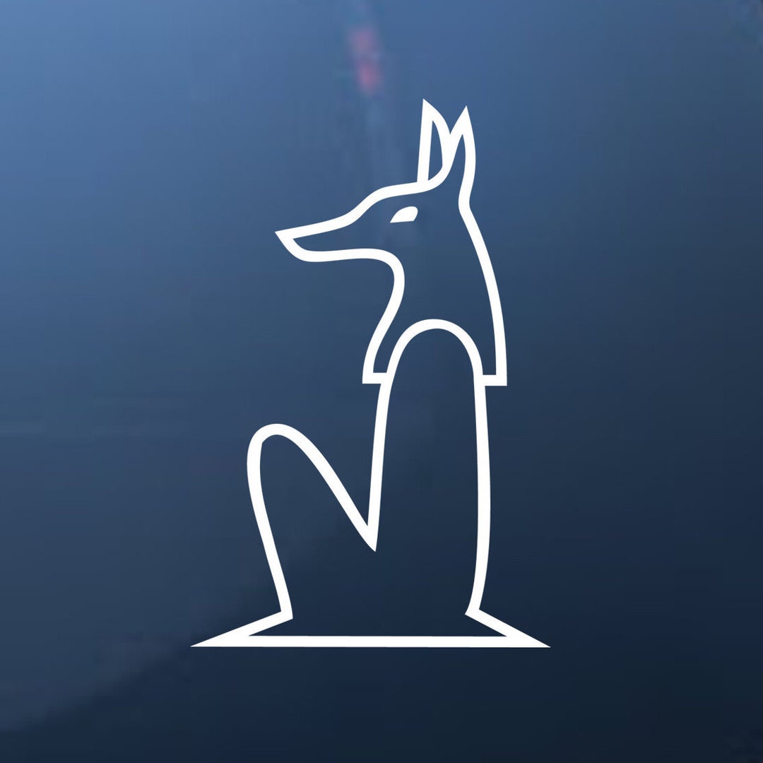 Anubis Hieroglyph Decal | Sticker - Etsy