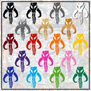 Mandalorian Mythosaur Symbol Decal Sticker - Etsy