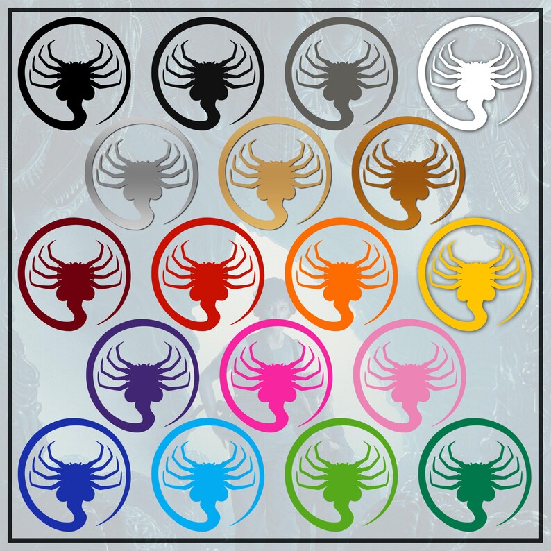 Alien Facehugger Vinyl Decal | Sci-fi Sticker - Etsy