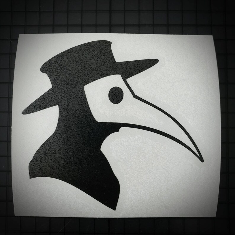 Plague Doctor Decal | Sticker - Etsy