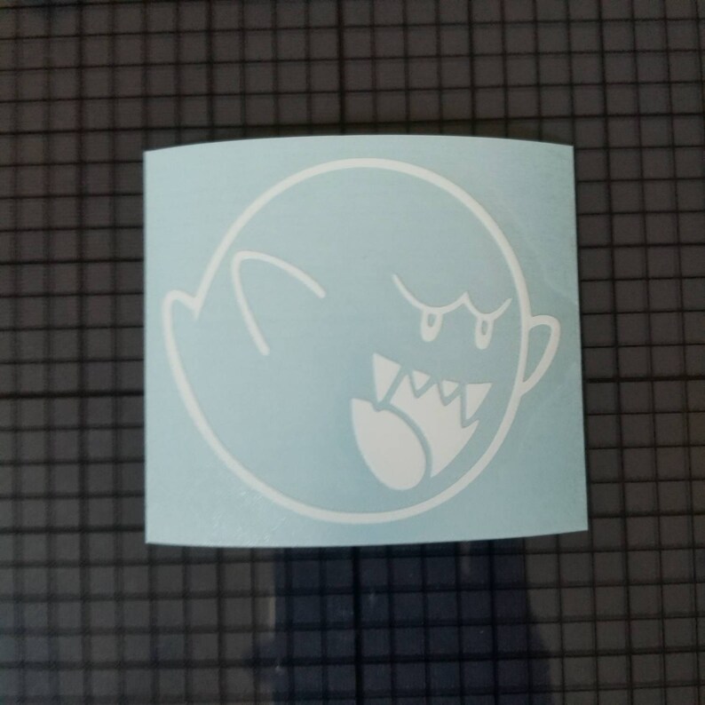 Nintendo Decal Super Mario Brothers Ghost Outline Design | Etsy