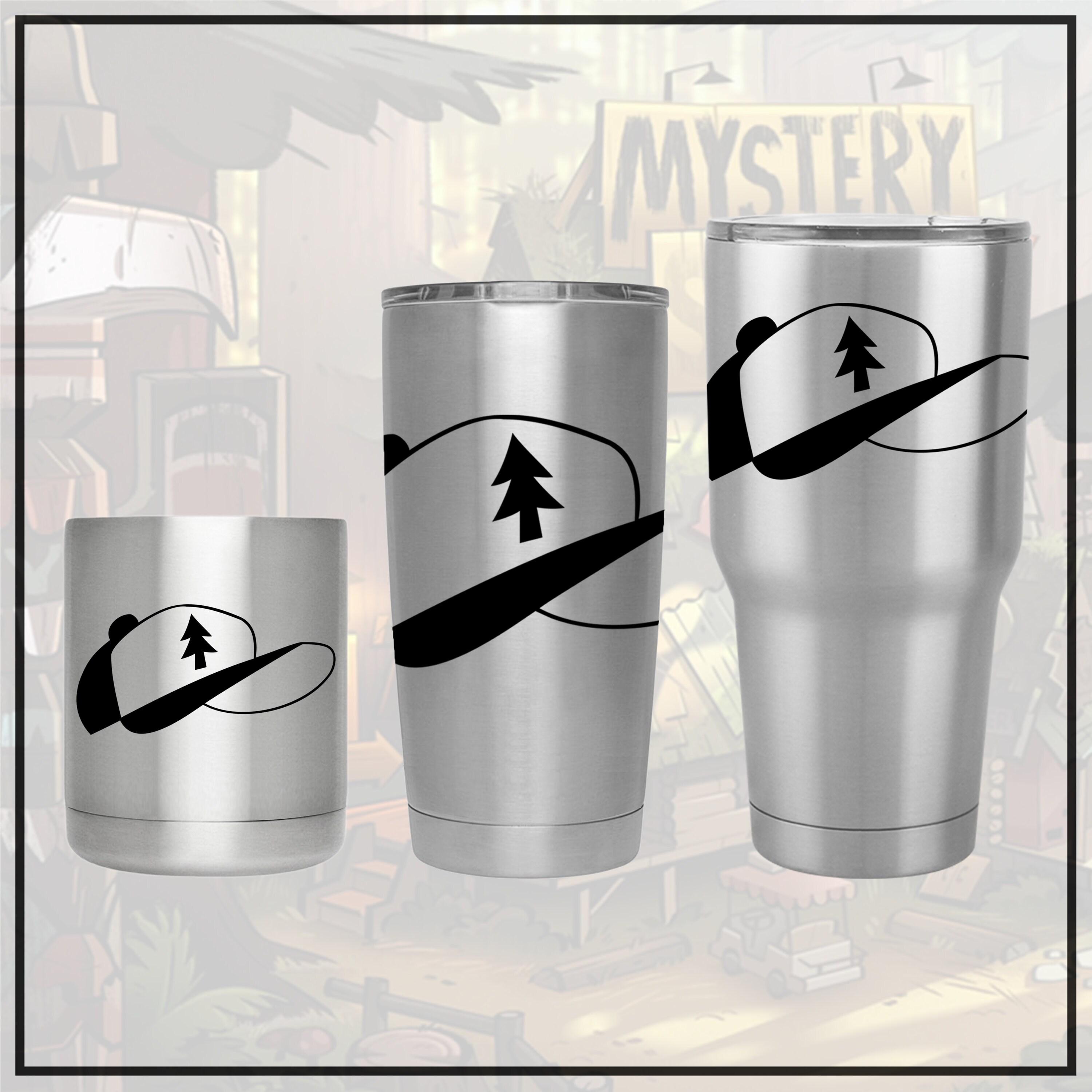 Gravity Falls Dippers Hat Decal Sticker | Etsy