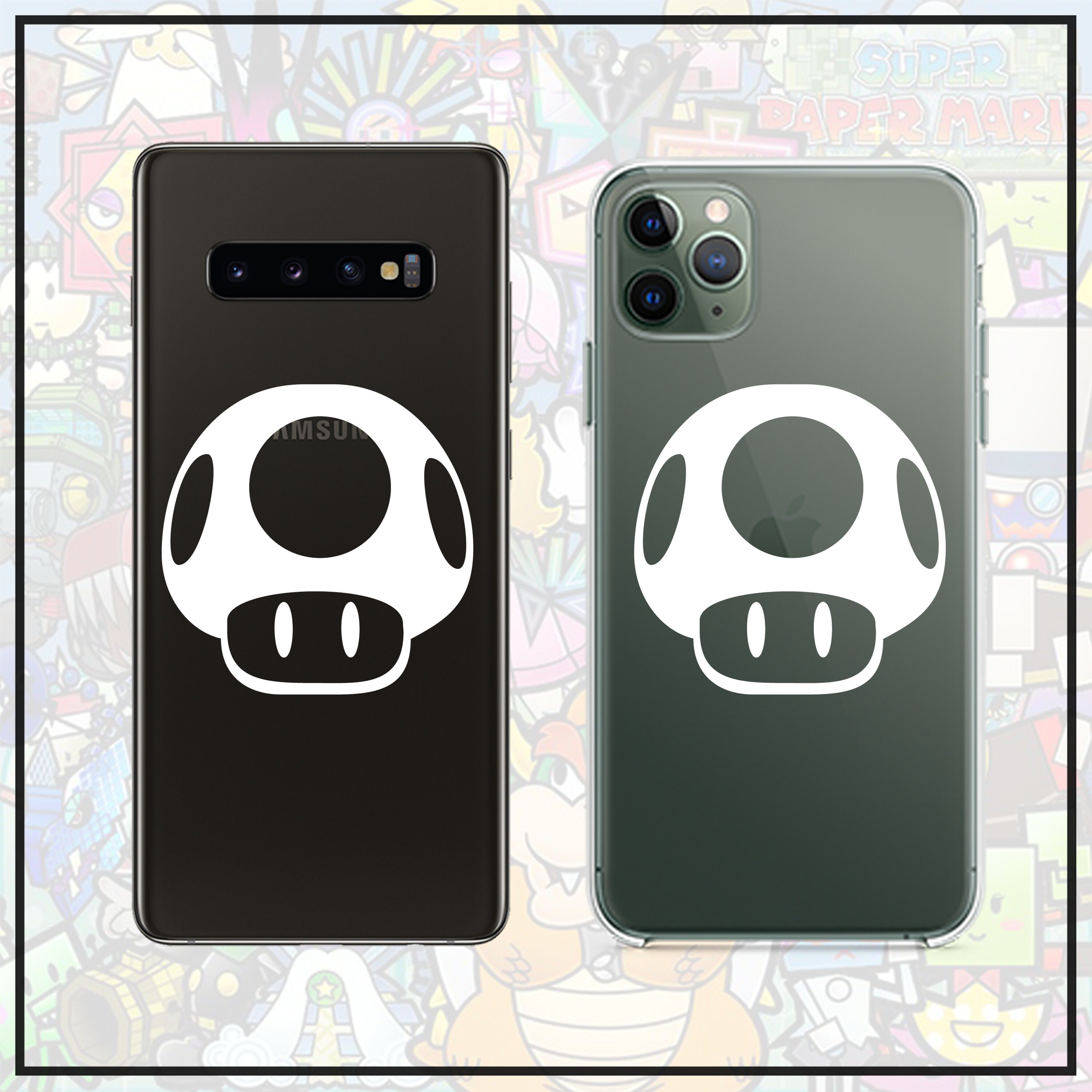 Nintendo Decal Super Mario Brothers Design 1 UP Mushroom | Etsy