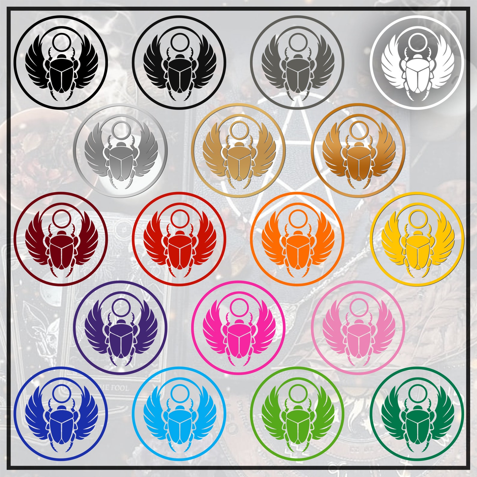 Egyptian Scarab Beetle Decal Sticker - Etsy