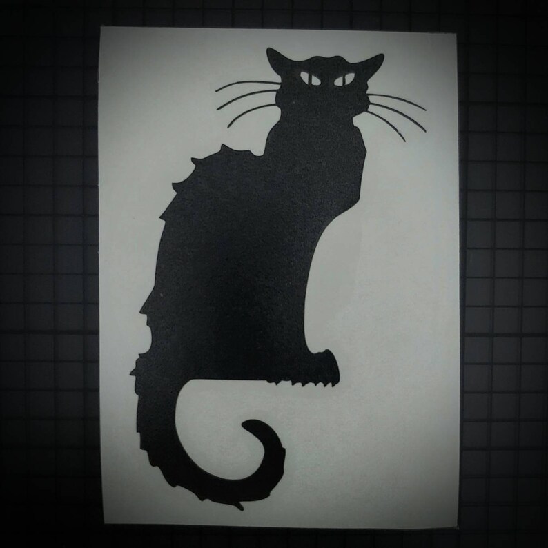 Chat Noir Decal 18 Colors & Multiple Sizes - Etsy