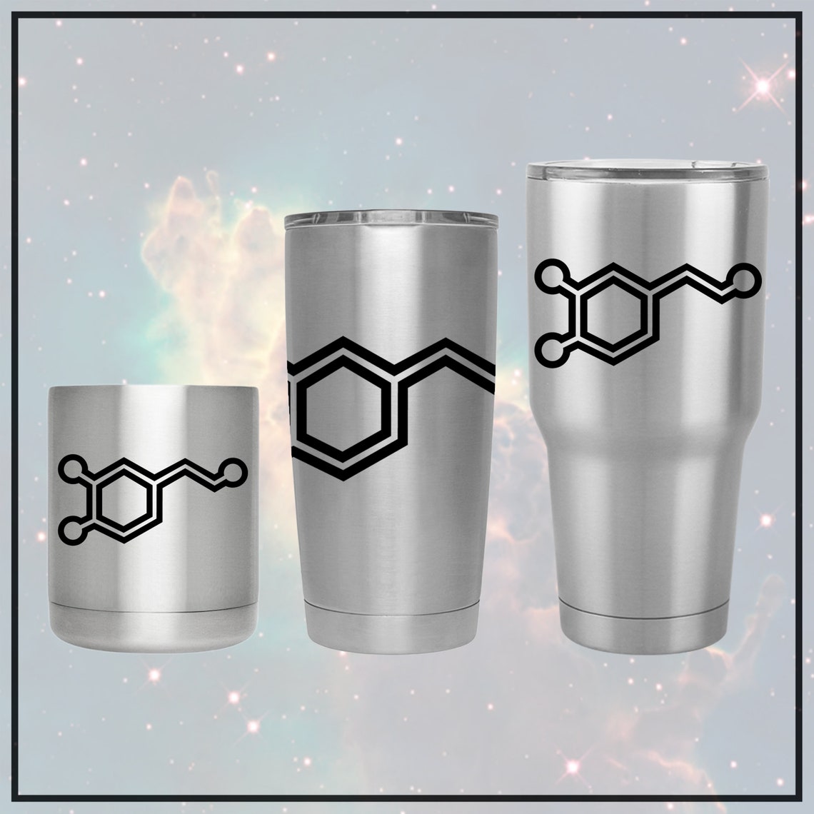 Dopamine Molecular Structure Decal Sticker - Etsy