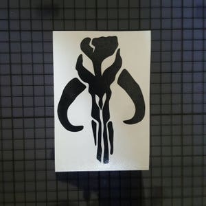 Mandalorian Mythosaur Symbol Decal Sticker - Etsy