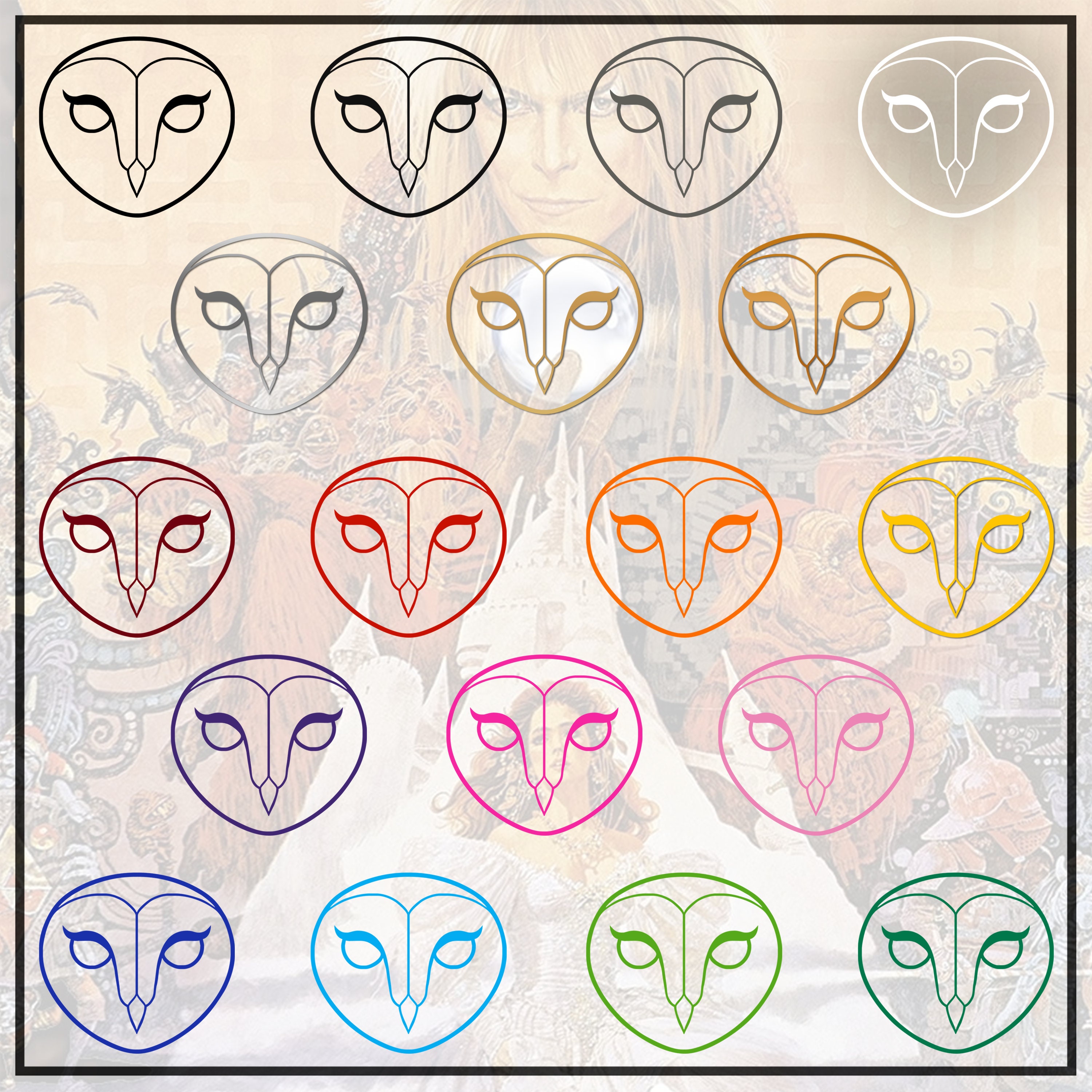 Labyrinth Jareth Owl Decal Sticker - Etsy