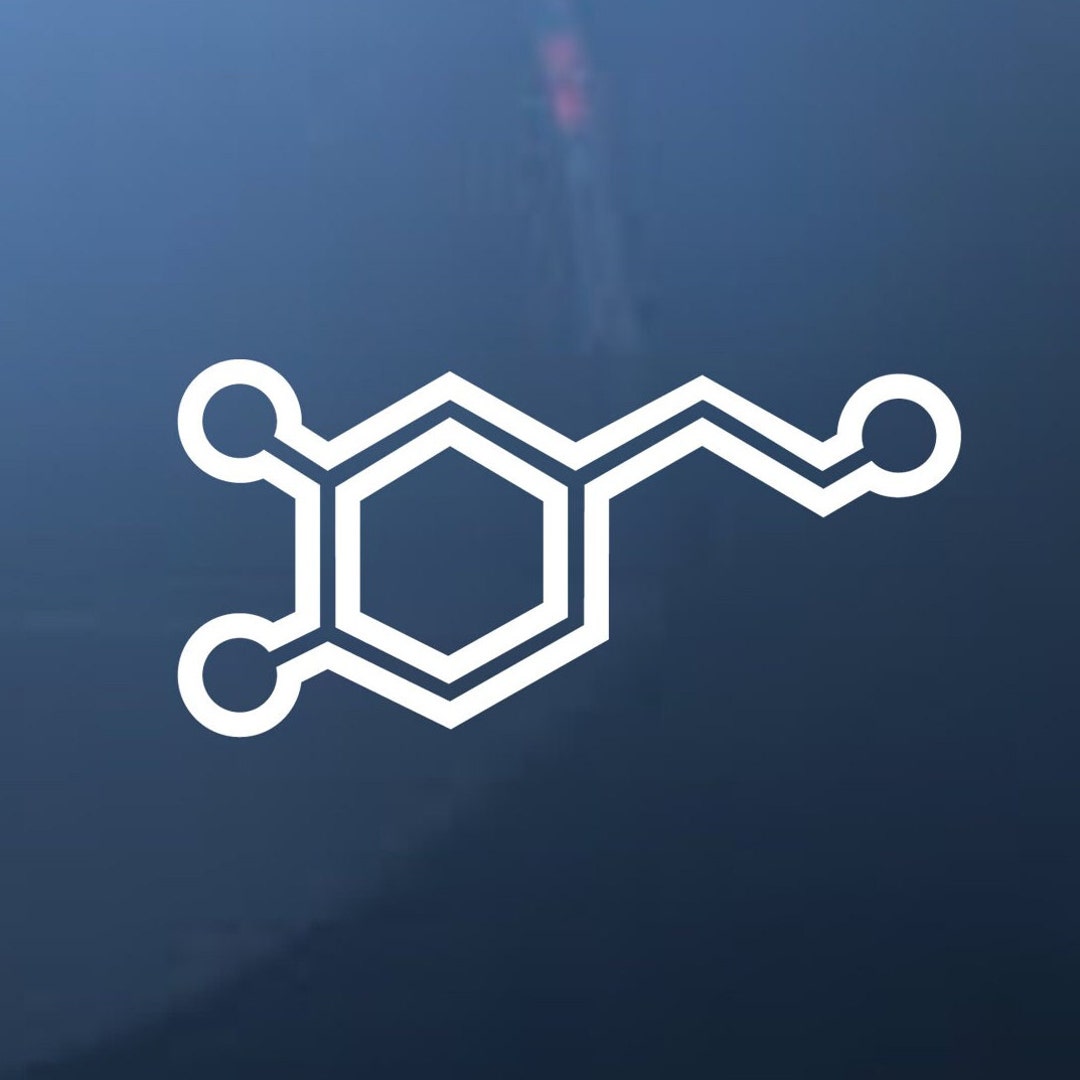 Dopamine Molecular Structure Decal | Sticker - Etsy