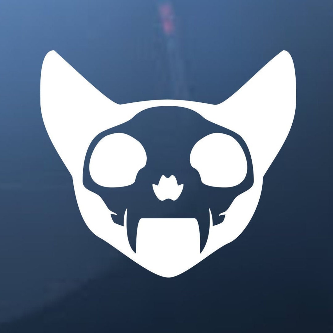 Cat Skull Decal 18 Colors & Multiple Sizes - Etsy