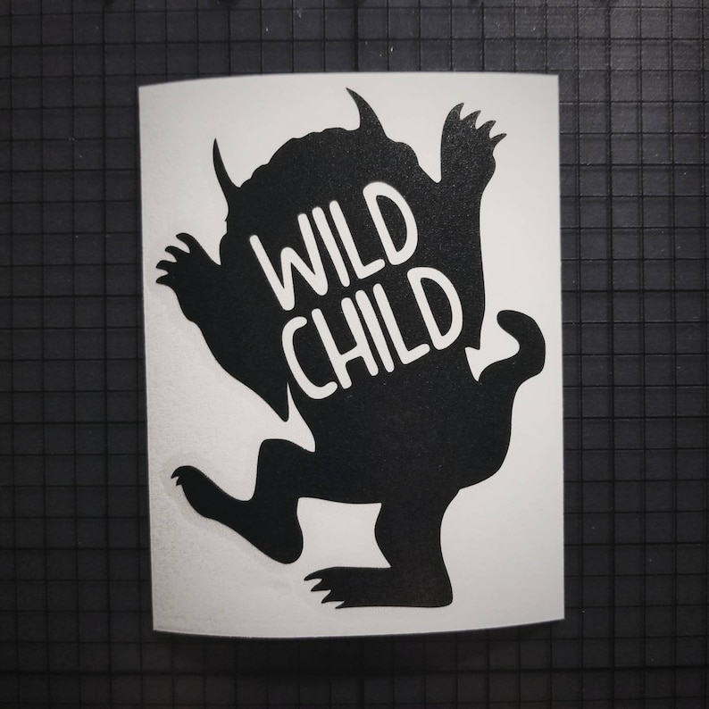Where the Wild Things Are Decal Wild Child Silhouette Design - Etsy