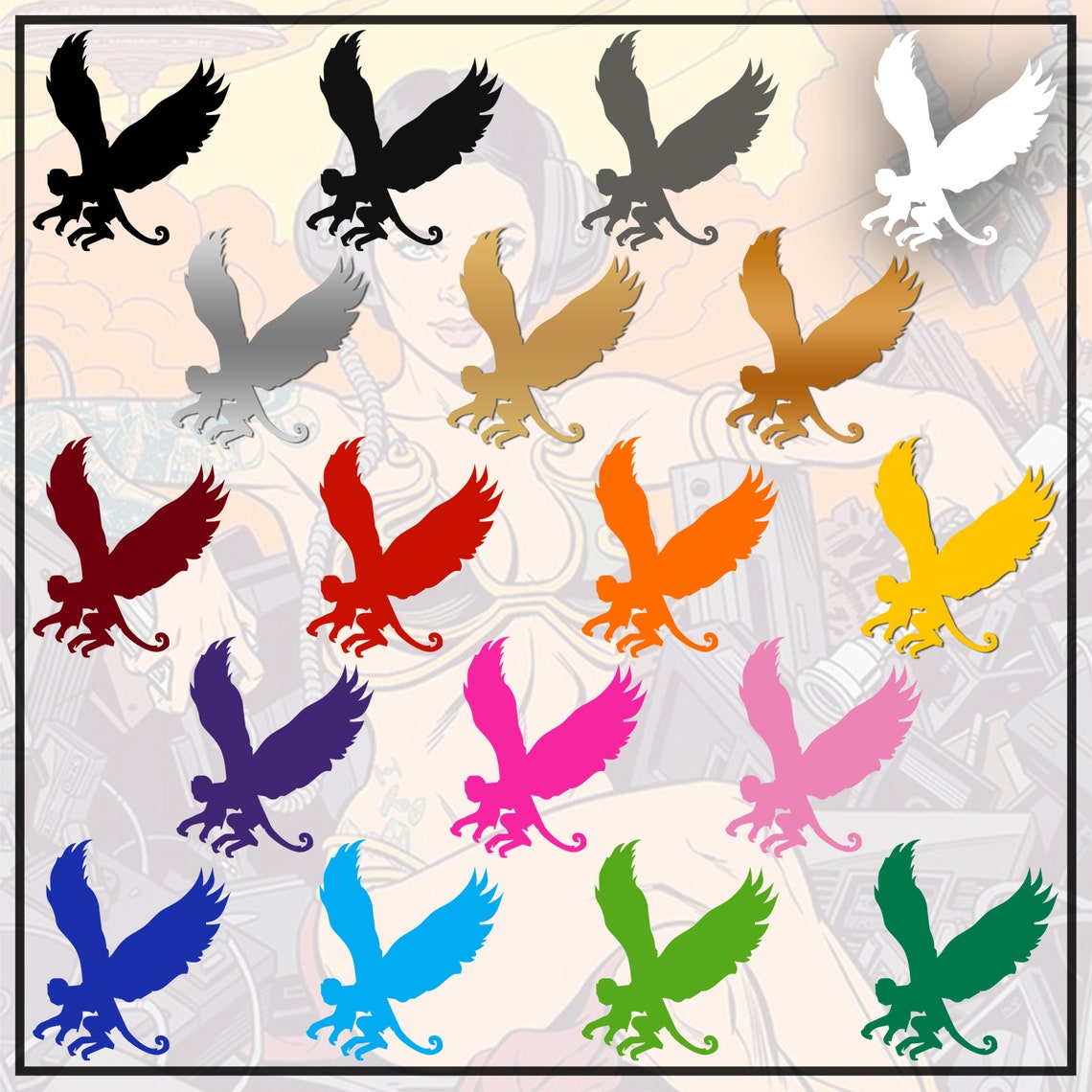 Wizard of Oz Flying Monkey Decal Sticker - Etsy