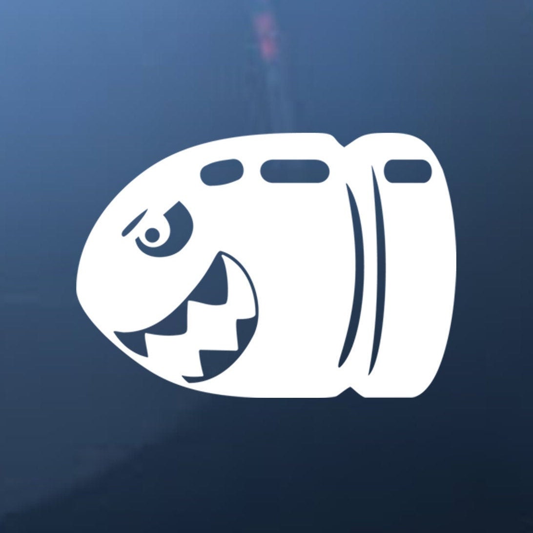 Super Mario Brothers Bullet Bill Decal | Sticker - Etsy