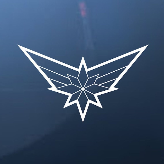 Captain Marvel Logo Outline