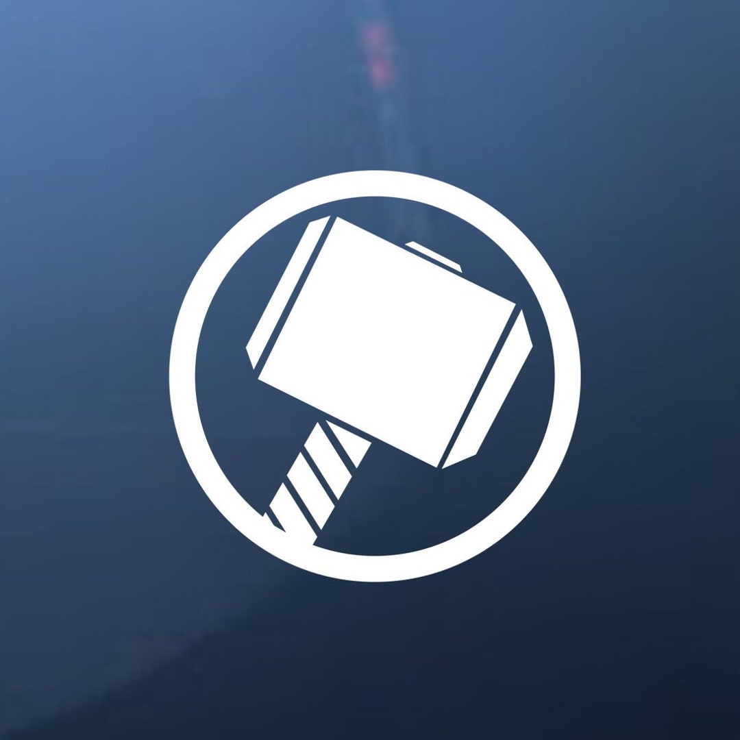 Thor Avengers Symbol Decal | Sticker - Etsy