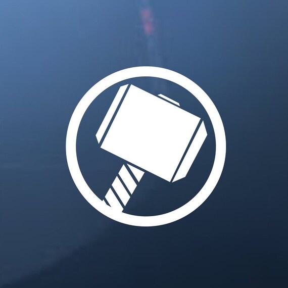 Thor Avengers Symbol Decal Sticker - Etsy