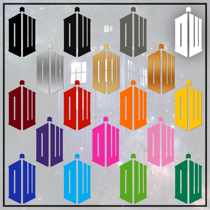 Doctor Who Tardis Logo Decal Sticker - Etsy