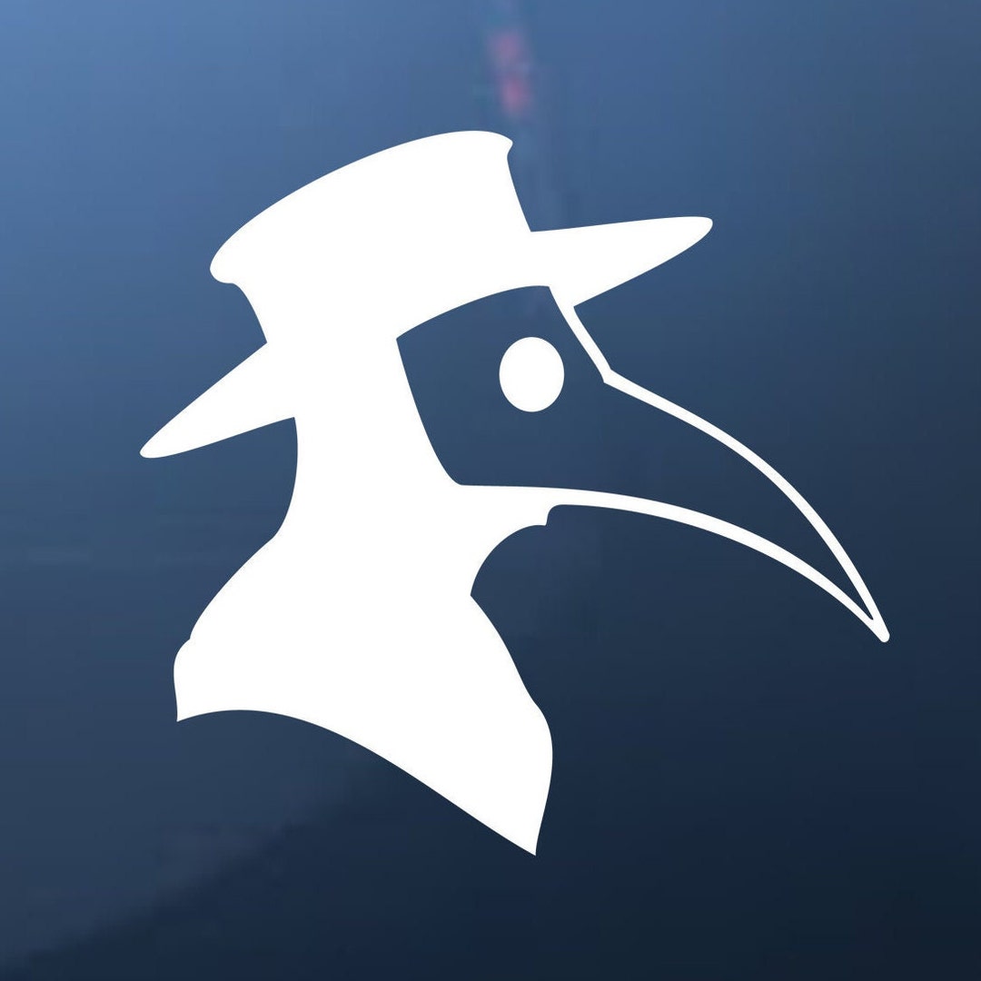 Plague Doctor Decal | Sticker - Etsy