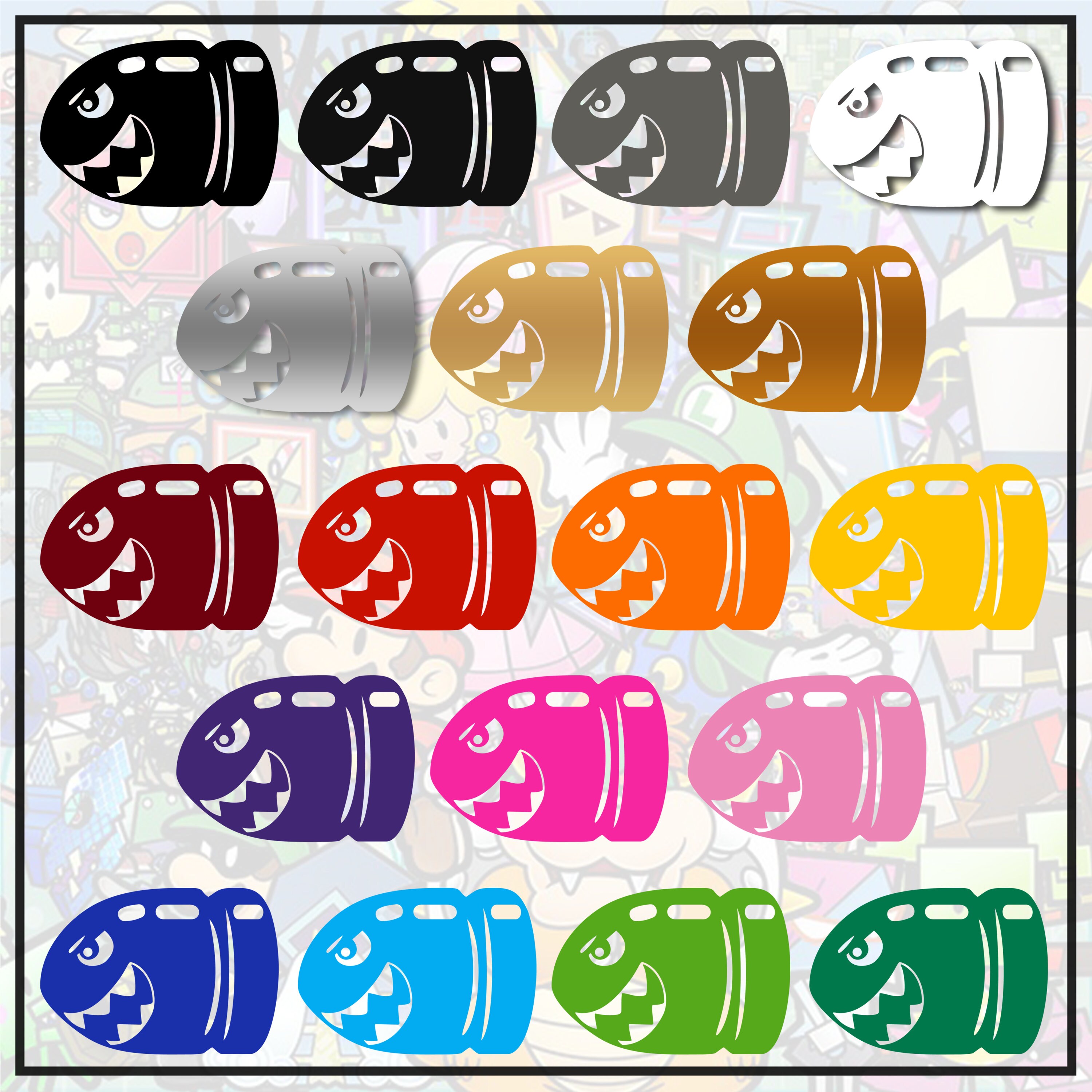 Super Mario Brothers Bullet Bill Decal | Sticker - Etsy