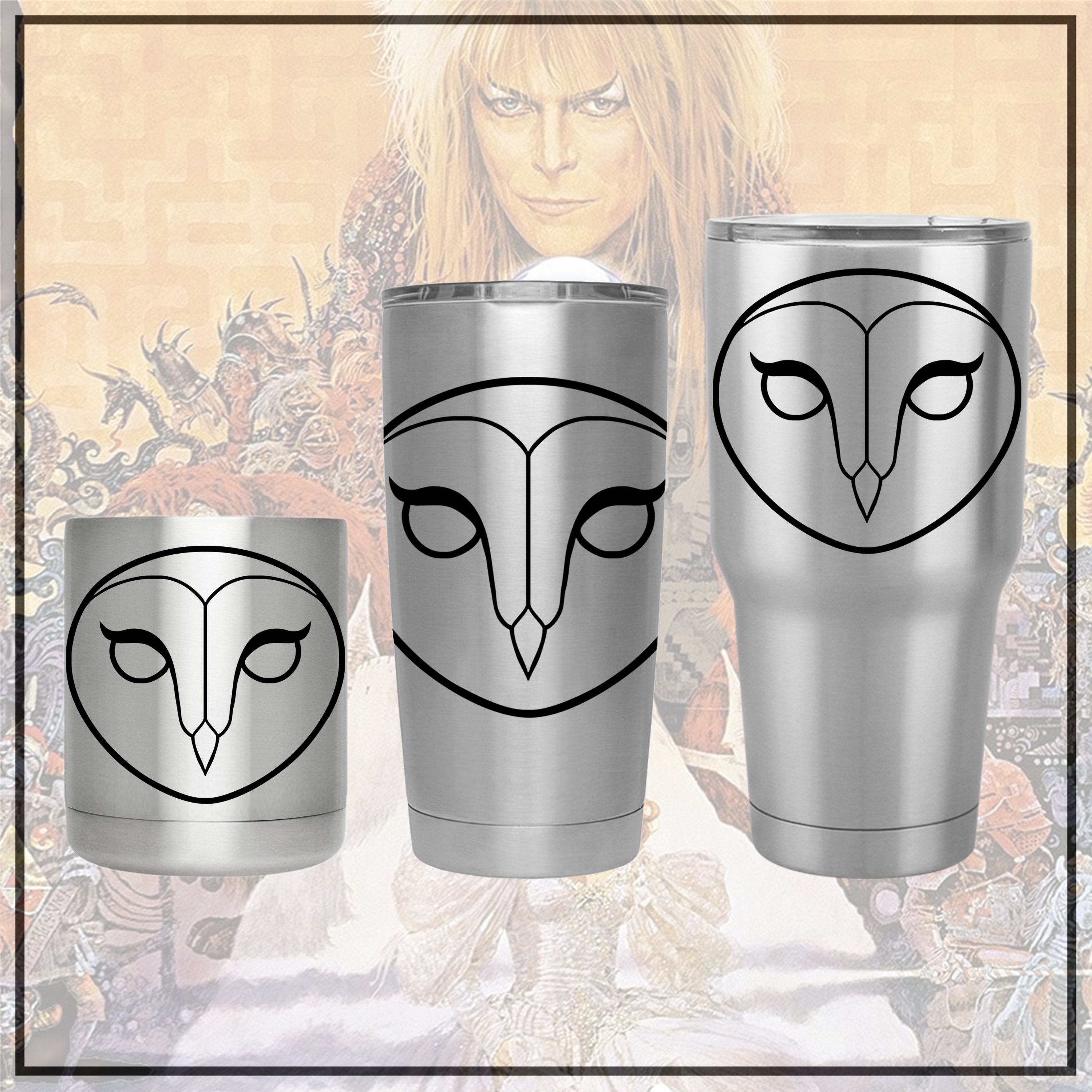 Labyrinth Jareth Owl Decal Sticker - Etsy