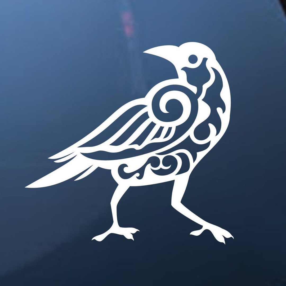 Celtic Crow Decal - 18 Colors & Multiple Sizes - Etsy