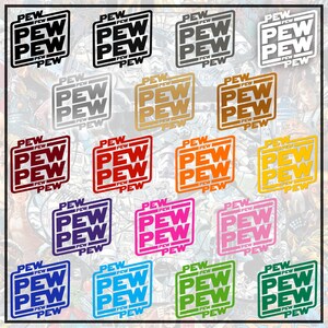 Star Wars Pew Pew Pew Decal | Sticker - Etsy